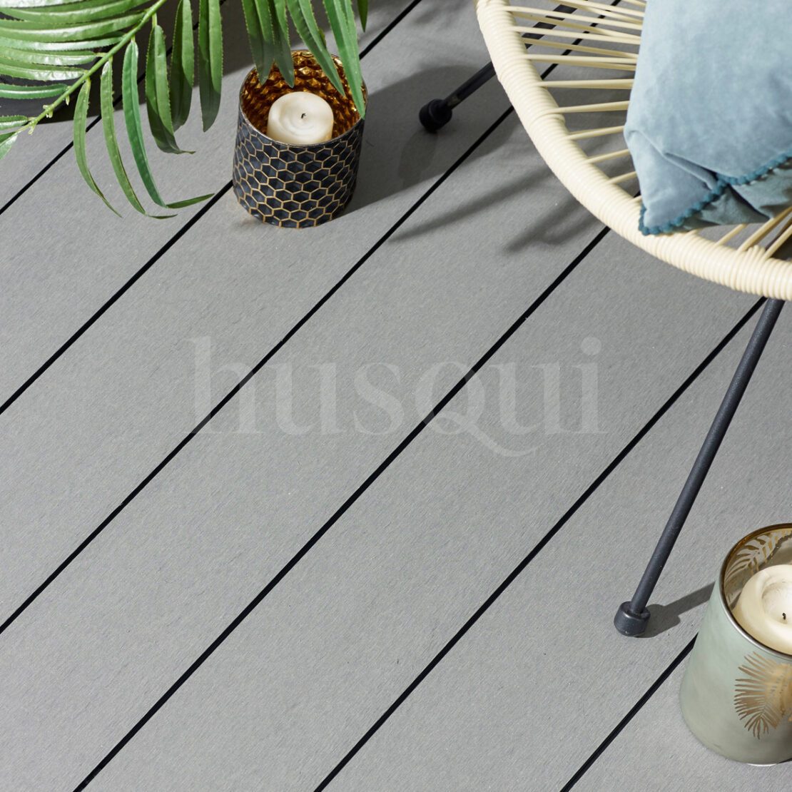 140mm Hardwick Grey Composite Decking | Husqui®